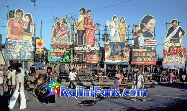 Superstar Rajinikanth Cinema Cut Out and Rajinikanth Banner Photos ...